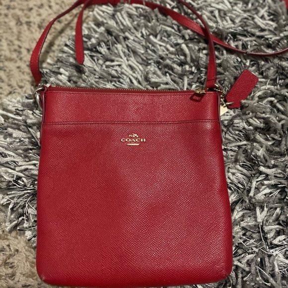 Coach | Bags | Coach Red Crossbody Purse | Poshmark